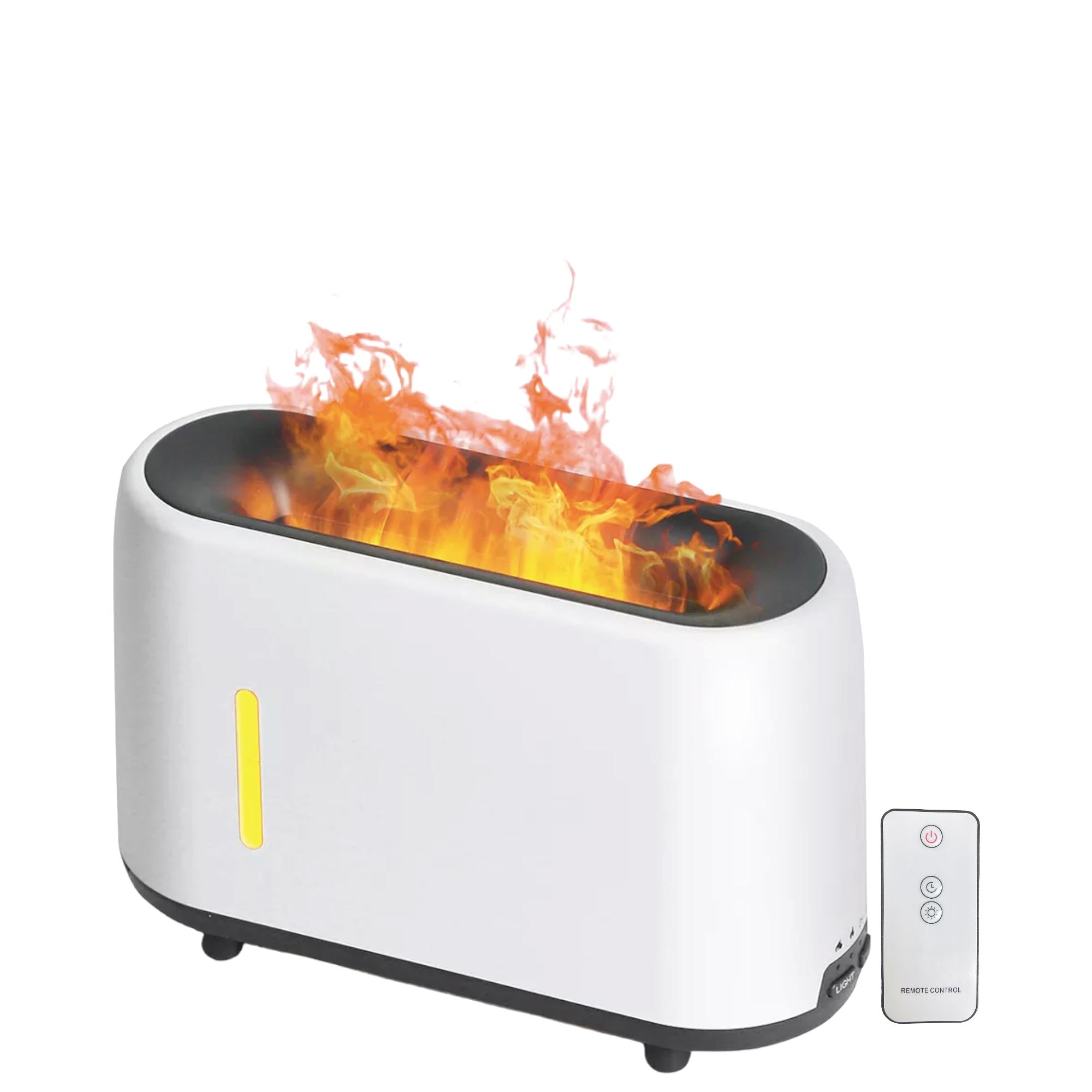 Essential Oil Aroma Diffuser and Remote - White 240ml Flame Fire Style – Tristar Online