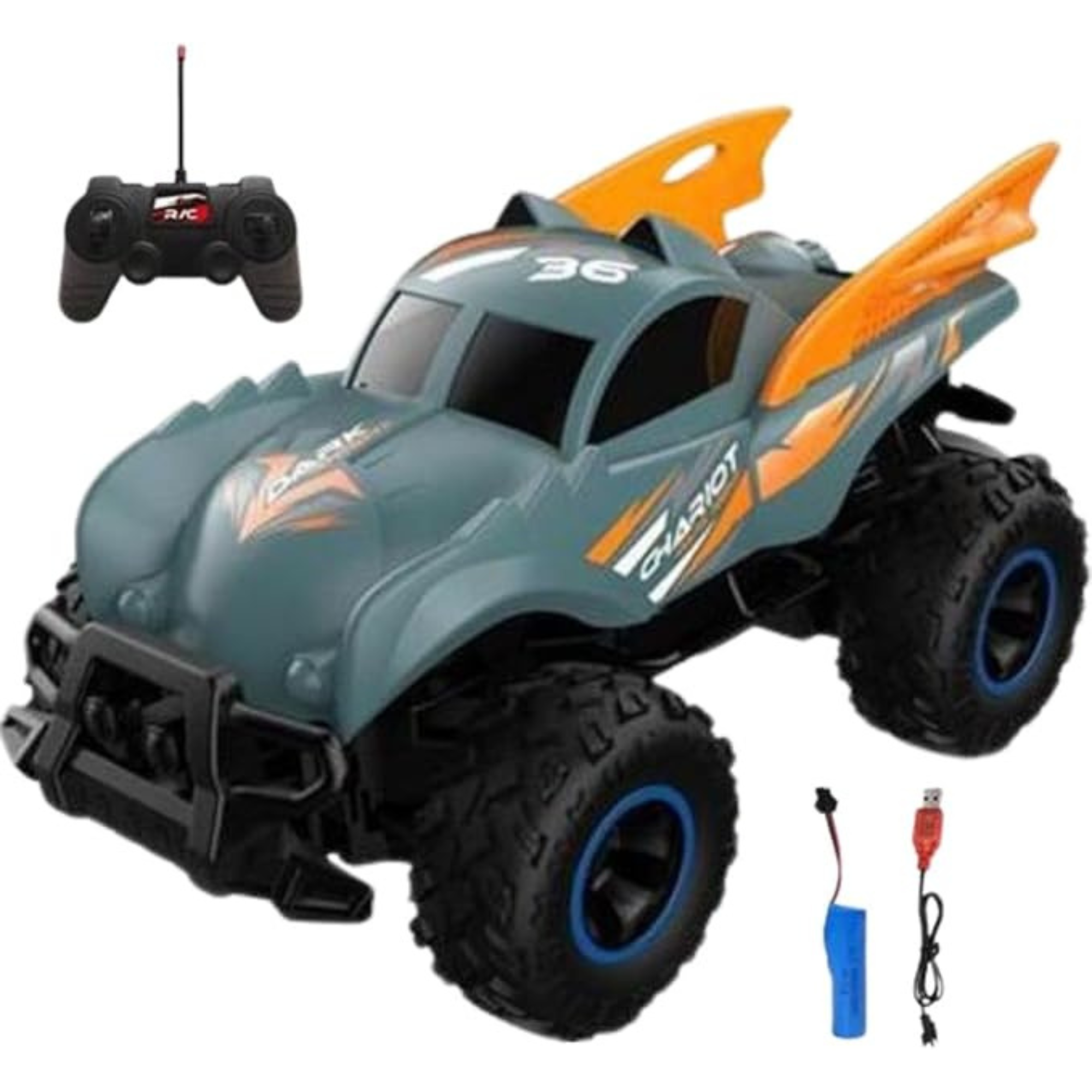 Monster Truck Off-Road Car for Children Remote Control - 1:14 Scale ...