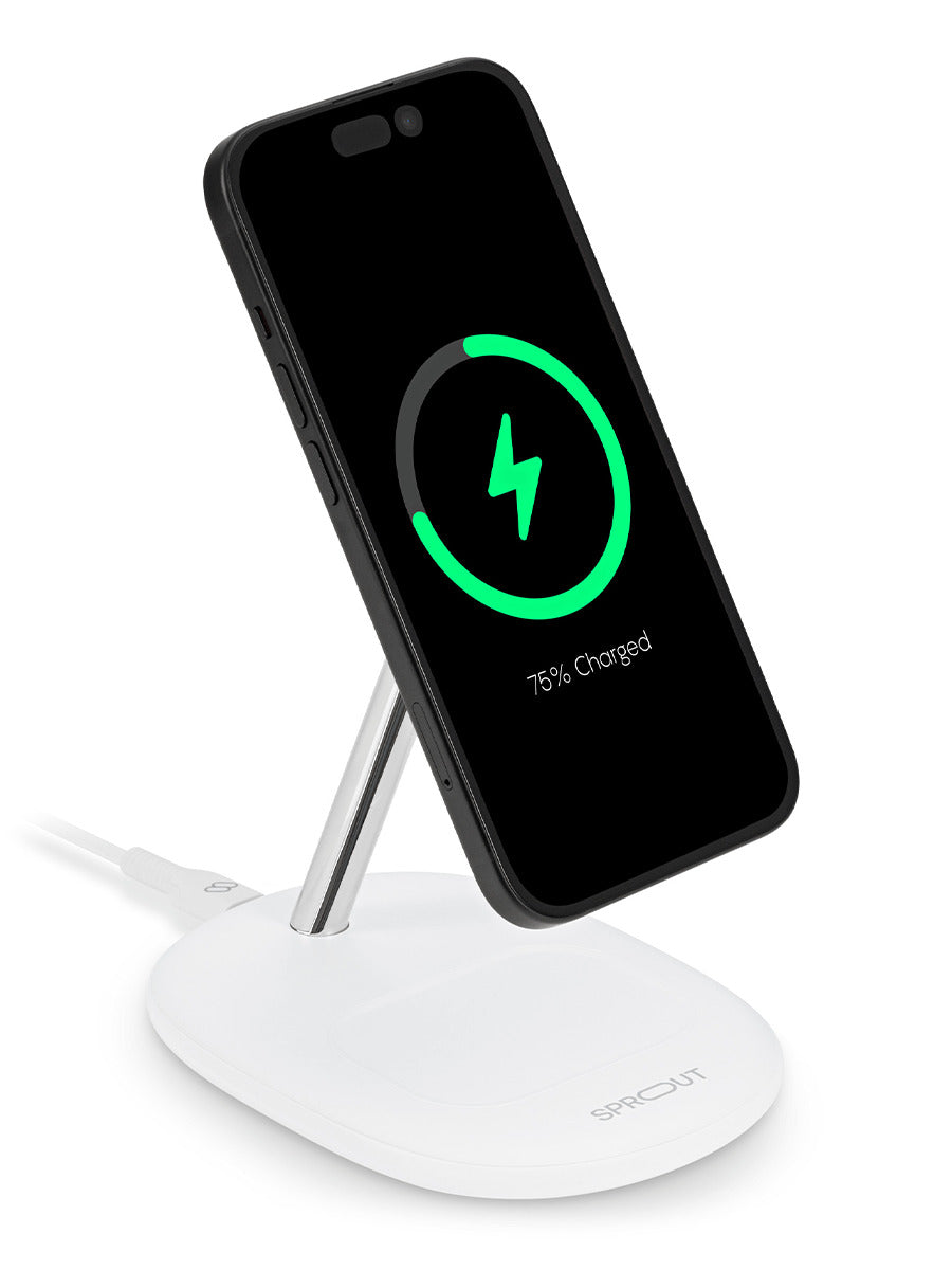 Sprout Qi2 2-in-1 Wireless Charger – White Fast MagSafe - Pristine - R – Tristar Online
