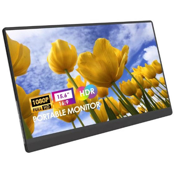 Portable Monitor 15.6 Inch 1080P IPS HDR compatibility with PC, Laptop ...