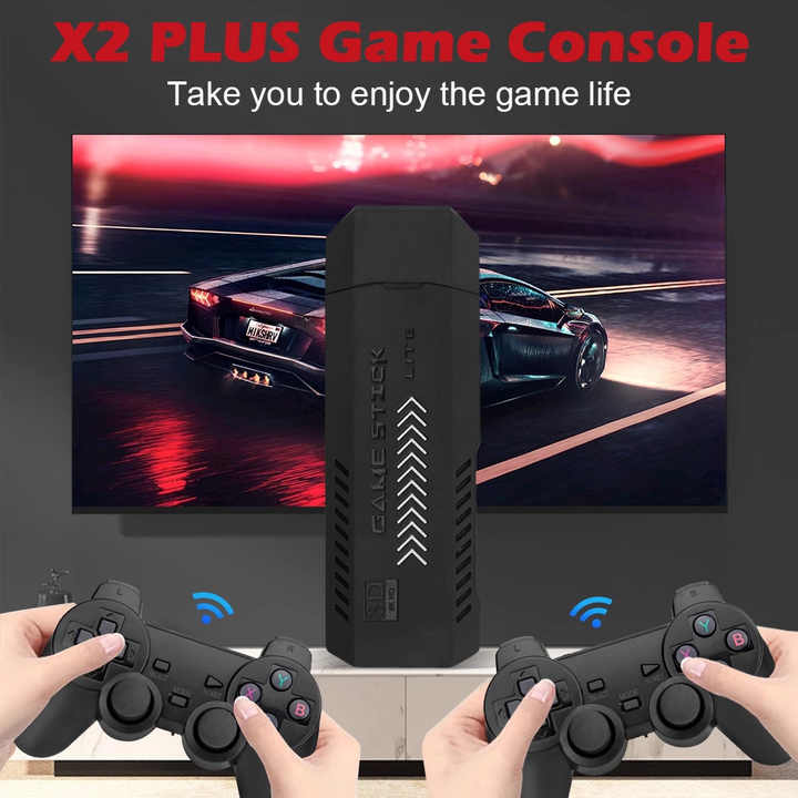 X2 Game Stick 4K GD10 Plus YE Retro Video Gaming Console HD 64GB 30000 ...